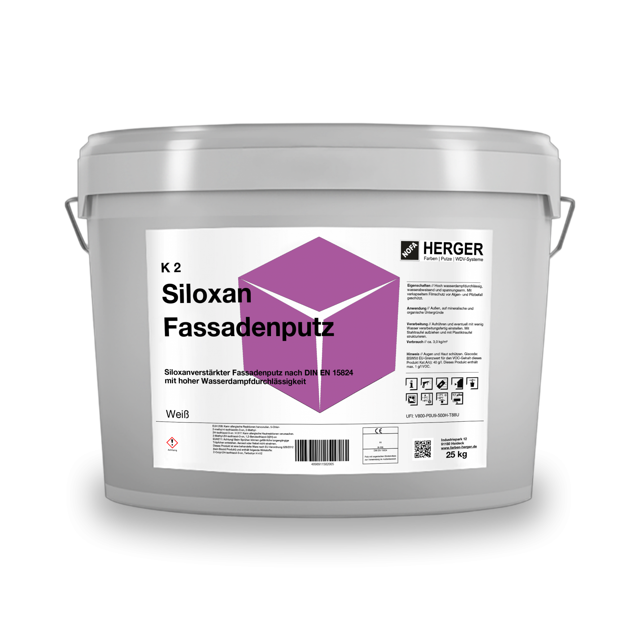 Siloxan Fassadenputz – NOFA Farben Herger